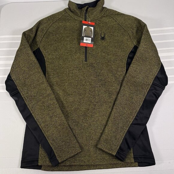 Spyder | Jackets & Coats | Spyder Mens Medium Quarter Zip Fleece ...